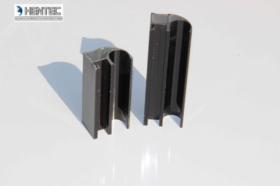 Black  Anodized  6063 extruded aluminium products for construction , aluminium mouldings