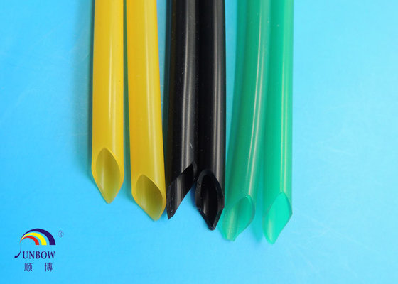 Anti-Corrosion Silicone Rubber Hose / FlexibleRubber Tubing White Green Yellow