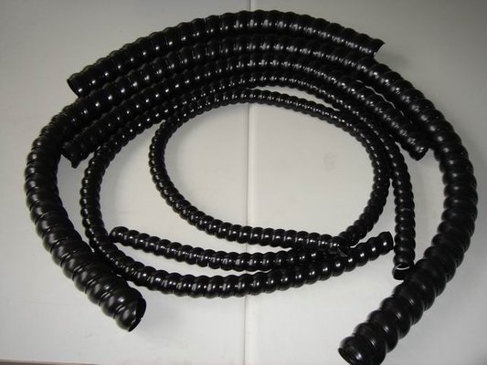 industrial customized Black / Yellow PP Spiral hose protective sleeve 6-110mm ID
