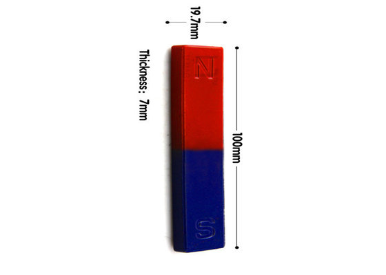 Blaue/rote Farbblock-Alnico-Magnet mit „N“ „S“ markiert keine giftige Malerei