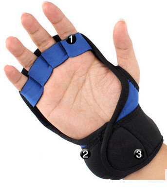 Half Finger Long Neoprene Rubber Gloves , Neoprene Shooting Gloves