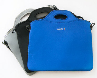 Neoprene 15 Inch Personalised Laptop Sleeve With Shoulder Strap