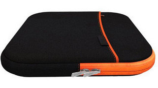 Waterproof Black Neoprene Laptop Sleeve 15 Inch with Pocket Protection