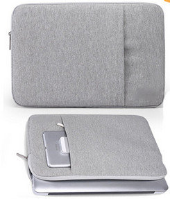 Grey 14 Inch Neoprene Laptop Sleeve Custom With Personalised