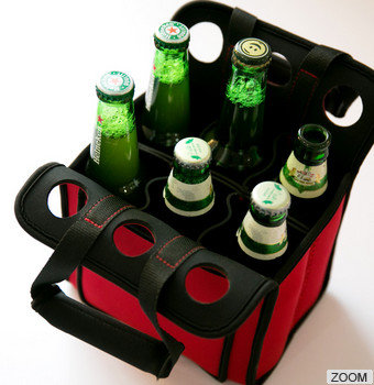 Customized Neoprene Beer Bottle Cooler Bag / Beer Stubby Holders