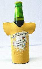 Shockproof 2.5Mm Neoprene Beer Bottle Cooler Jackets Personalized