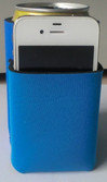 Waterproof Blue Neoprene Cooler Bag Personalised With Cigarette Holder