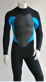 Mens Full Body Neoprene Suit Surf With Mesh Skin trim chest and back