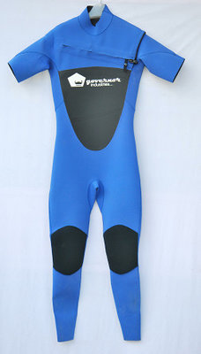 Adult Surfing Wetsuits in 3mm SBR Material Laminate Blue polyester