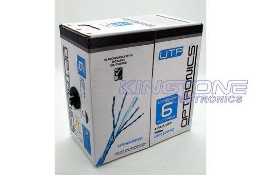 LSZH Jacket  UTP CAT6 Lan Network Cable 23 AWG Bare Copper Conductor