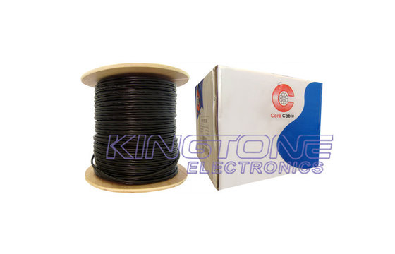 RG59/U CCTV Coaxial Cable 95% CCA Braiding + 2C / 18AWG Siamese CMR
