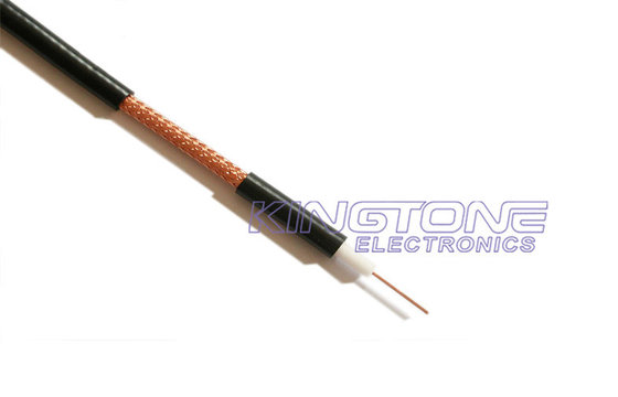 75 l'A.W.G. de l'ohm 20 AVANT JÉSUS CHRIST a écumé câble coaxial de liaison de télévision en circuit fermé de la veste de PVC de PE RG59/U pour la caméra de sécurité