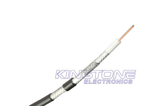 RG6 conducteur d'A.W.G. CCS du câble coaxial de liaison 18 du quadruple CATV avec la veste de PVC de CMR pour l'appareil-photo