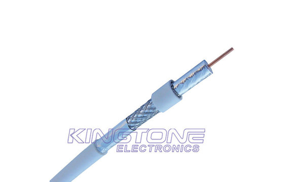 CMR RG6 évalué tri. Câble coaxial de liaison de CATV avec le conducteur de 18AWG CCS pour la vidéo de Digital