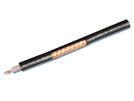 RG216 câble anti-parasitage, câble coaxial de liaison de CATV, câble coaxial de liaison de 75 ohms avec le câblage cuivre échoué nu