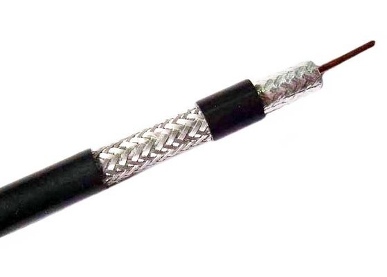 Câble coaxial de liaison du Tri Bouclier RG7 CATV, 75 câble coaxial de liaison de l'ohm RG pour CATV, câble de satellite de diffusion directe de DBS