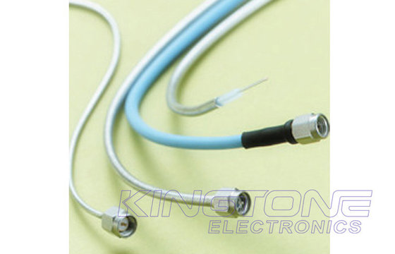 50 câble semi flexible de l'ohm SXE CCS plaqué par argent avec PTFE pour des communications en hyperfréquence