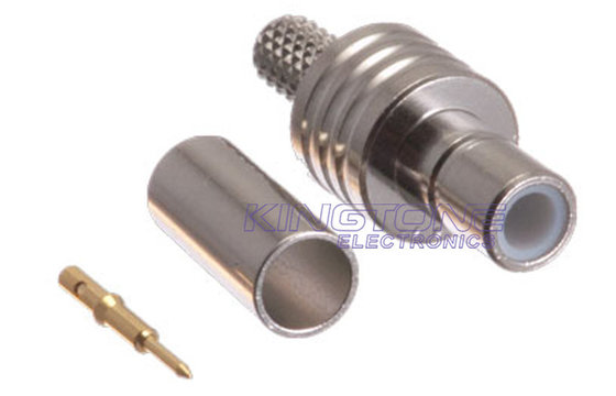 SMB sertissant par replis des connecteurs pour le câble coaxial de liaison de RG316 RG174 dans des instruments d'essai