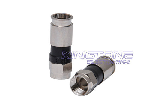 F dactylographient à la cloison étanche masculine les cables connecteur coaxiaux 75 ohms pour RG58 RG 59 RG6