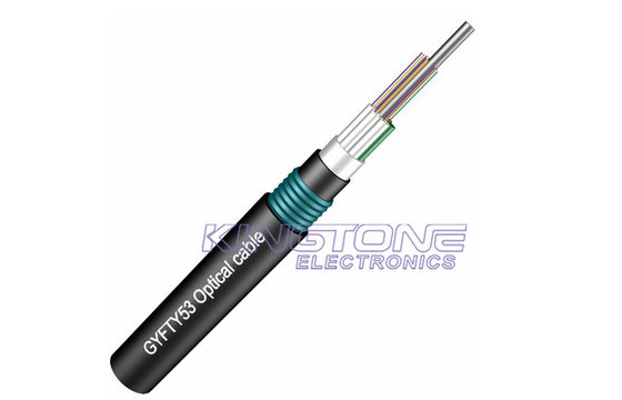 13 câble optique de réseau de fibre de JET du noyau 6mm, câble extérieur G.657A du réseau de transmission