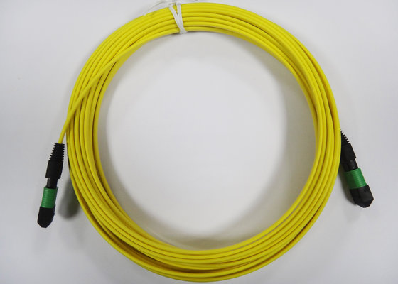 La correction optique fibre plate/ronde de MPO/MTP câble pour le câble de fibre du ruban 12core