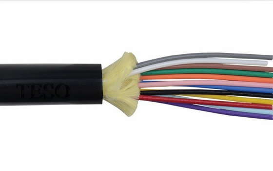 24 câbles optiques de réseau de fibre de noyau imperméables pour la communication