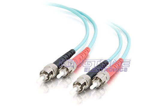 3.0mm PVC Fiber Optic Patch Cord ST to ST 62.5 / 125 Multimode
