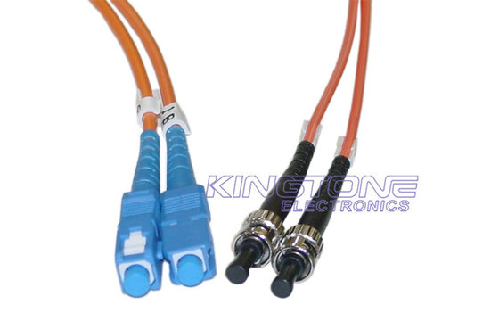 St optique multi de duplex de corde de correction de fibre de mode à Sc 62,5/125 avec le PVC
