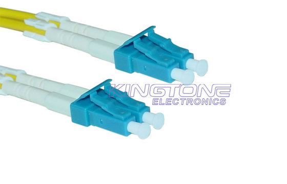 Corde de correction optique blanche duplex de fibre LC à LC 62.5/125 à plusieurs modes de fonctionnement