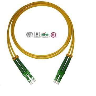 Corde de correction optique de fibre de 12 noyaux LC pour le diamètre de la transmission de données 3.0mm