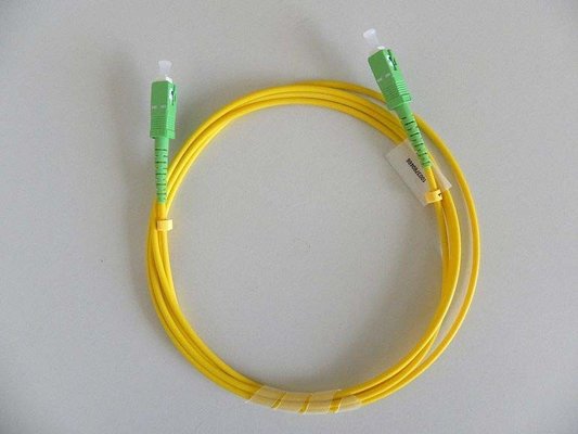 Sc optique de câble de correction de fibre de 0.9mm LSZH/perte par insertion recto SM de RPA basse