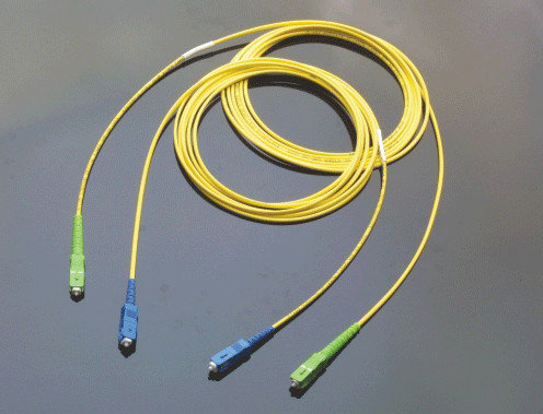 Corde de correction optique de fibre du SM 0.9mm de SX, Sc de catégorie de télécom/RPA au câble de Sc/UPC LSZH