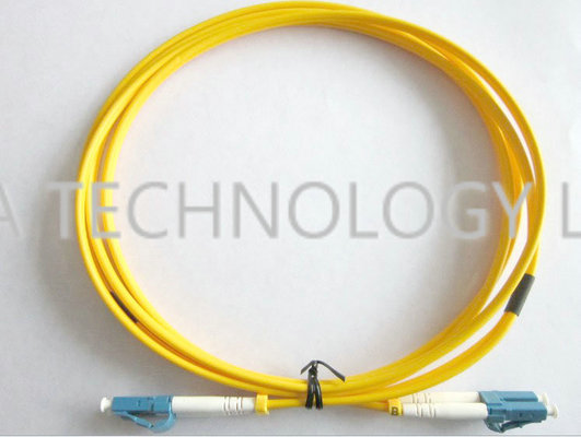 Corde de correction optique de fibre de duplex de SM de LC/UPC LC/UPC 2.0mm avec l'agrafe Zipcord