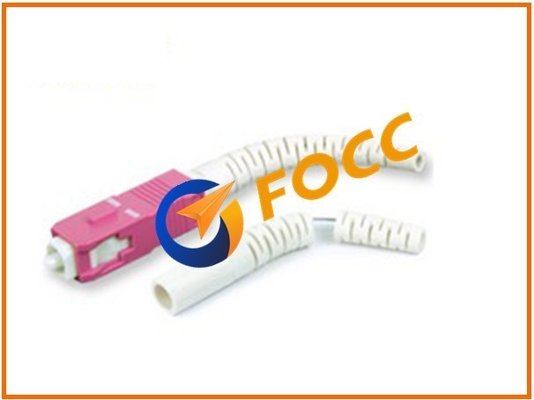 Sc à plusieurs modes de fonctionnement recto UPC couleur optique de rose de connecteur de corde de correction de fibre de 45 degrés