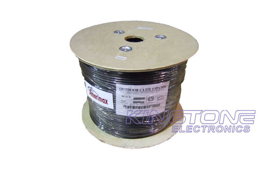 Veste de PE UTP CAT5E pour le cuivre nu solide extérieur du câble 24AWG de caméra de sécurité