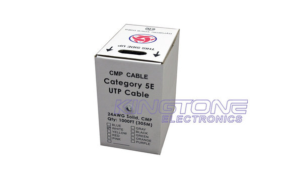 Le câble 4 de réseau de SFTP CAT6 appareille la veste de PVC nue solide d'en cuivre de 23 A.W.G.