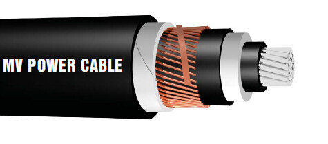 Gaine souterraine ignifuge de PVC d'isolation du câble à haute tension XLPE