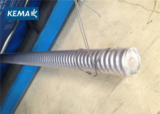 La gaine du PE de conducteur d'en cuivre de câble à haute tension de station d'hydroélectricité/PVC a ridé l'aluminium blindé