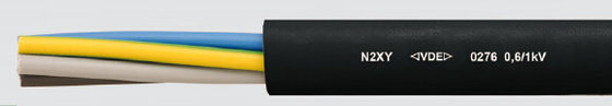 Gris, câble d'isolation orange de PVC de cable électrique de basse tension fait sur commande