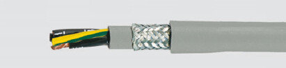 Gris, câble d'isolation orange de PVC de cable électrique de basse tension fait sur commande