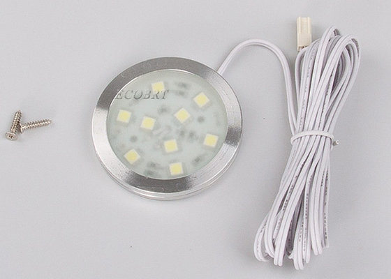 Le coffret de dessous rond a mené le bâti 1.8W SMD5050, lumières de surface de lumières de galet de basse tension