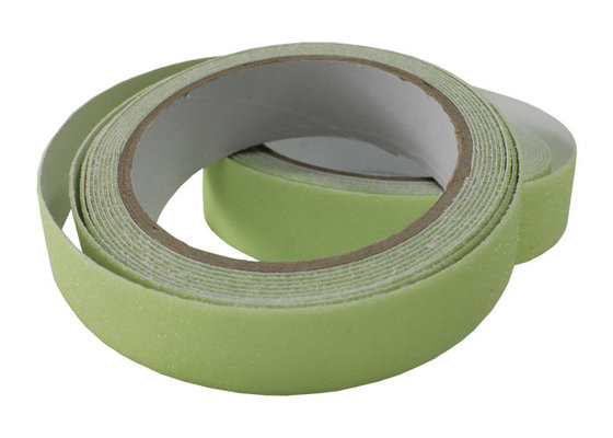 Single Sided Glow In The Dark Anti Slip Tape , PET Glow In The Dark Safety Tape