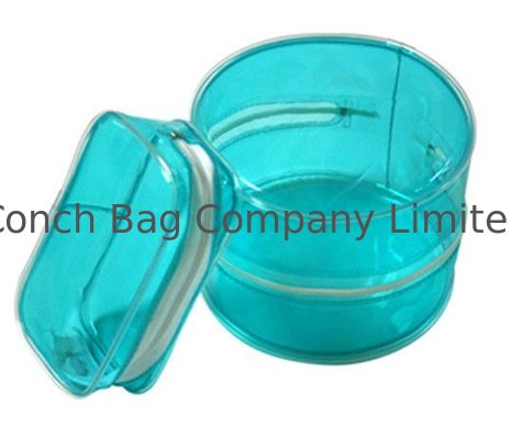 Colorful Non-phthalate Clear PVC Bags / Zipper PVC Bag for Gift