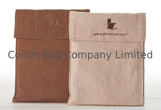 Polyester Cloth Tablet PC Pouch for 10.1 inch Tablet PC , Brown
