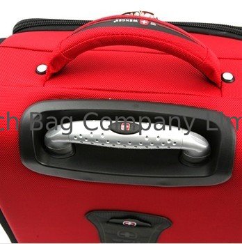Red 24 inch Shopping Trolley Bag for Travelling , 1200D Polyester