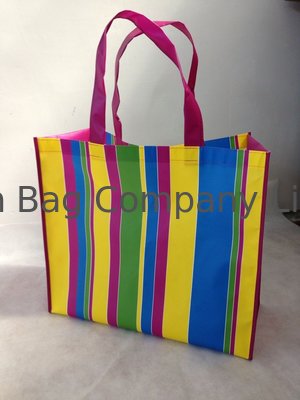 160g Degradable Non Woven Shopping Bag Laminated Handle Design For Shopping