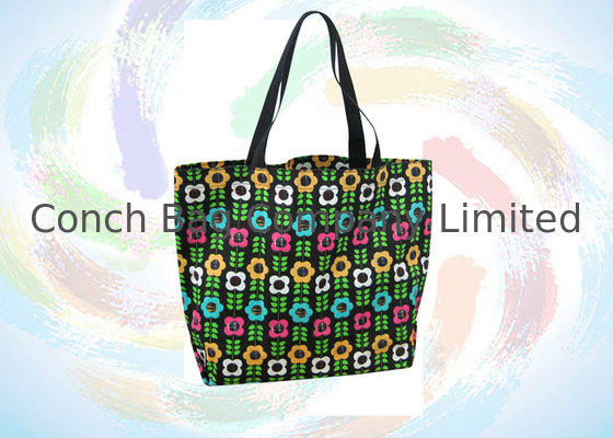 Printed Foldable Recyclable PP Non Woven Bag / Shopping Bags with Handle