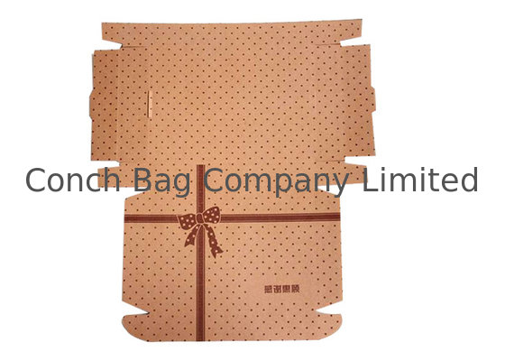 T-shirt Packaging Boxes Kraft Paper Rectangular Dots Packing Box For Shirt