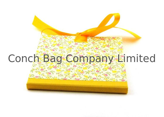 luxury vintage style cardboard CD/DVD packaging boxes CD case with ribbon
