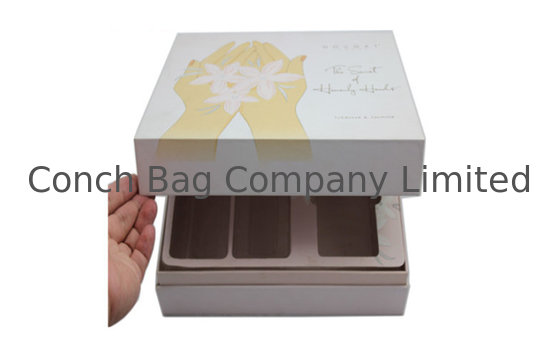 Colorful Printed Recycled Cardboard Gift Boes , Cosmetics gift box